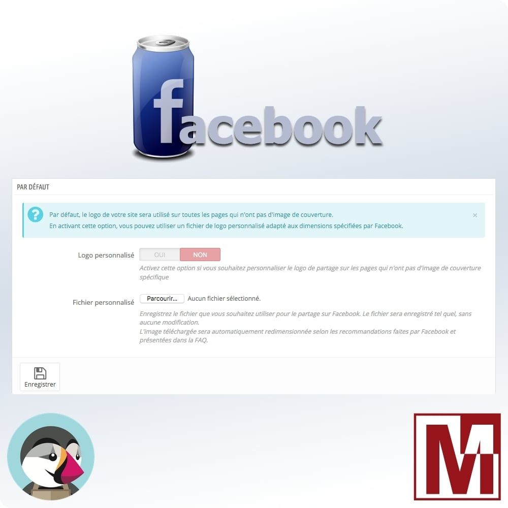PrestaShop, forcez l'image partagée sur Facebook